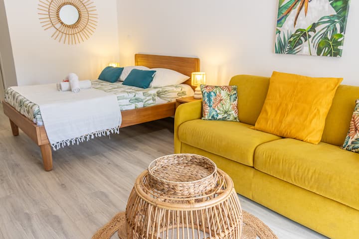 Studio Cosy  Terrasse  Marina & Plages à Pied - Saint-François