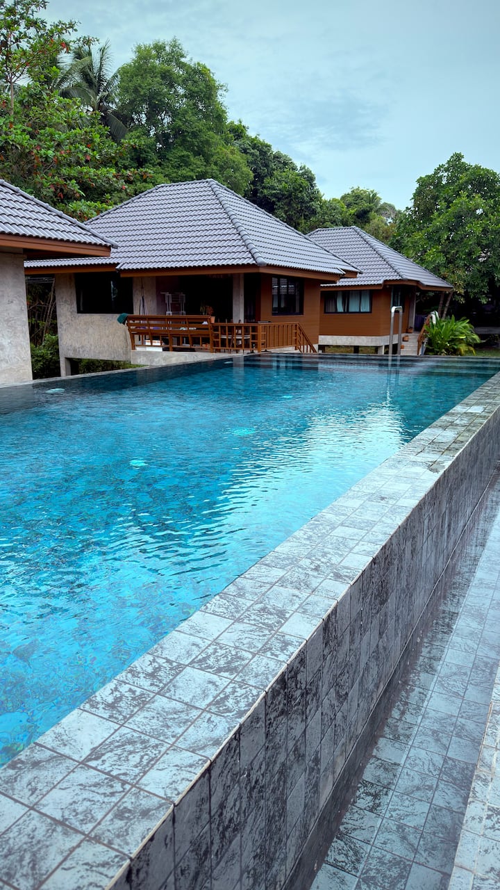 No 6 Nature Home Poolside Bungalow Woktum - Ko Pha Ngan