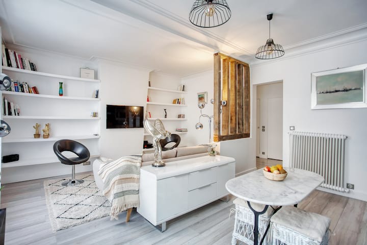 Cocon Design 50m2 Neuilly - Métro Ligne 1 à 3 Min - Neuilly-sur-Seine