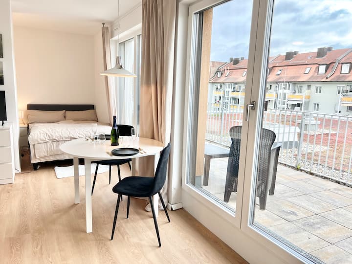 Stilvolles City-studio Mit Dachterrasse - Nuremberg