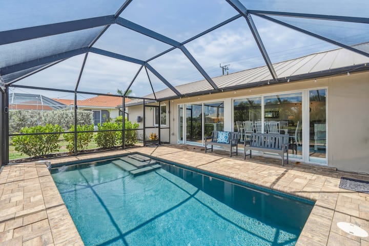 Turtle Cove Pool Home | Canal To Charlotte Harbor - Punta Gorda, FL