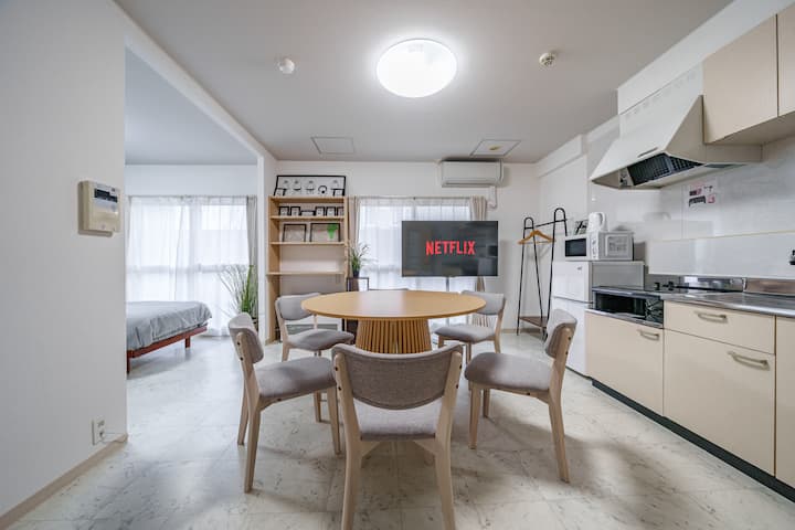 Susukino|50㎡2br|max 6|free Parking|renovated - Sapporo