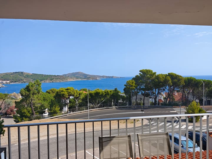 Idéal Curistes, T2 Climatisé Vue Mer - Banyuls-sur-Mer