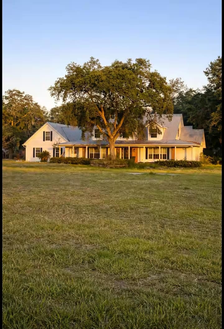 Private Modern Farmhouse Retreat With Creek - Zephyrhills, FL