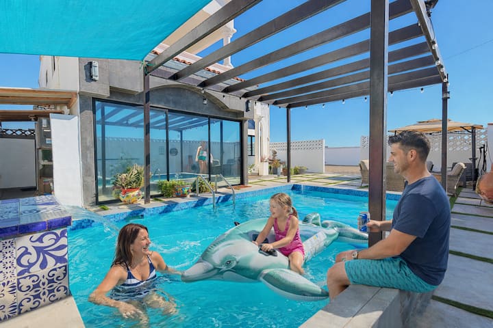 Beach 6bdr4b Pool Ev Charge, Rv Pkn Up To 20 Ppl - Puerto Peñasco