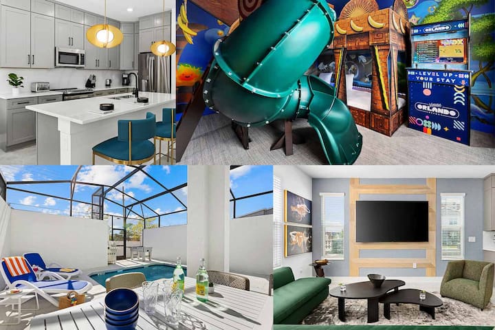 Villa Oasis | Luxe Lr/dr, Gamer Br, Near Universal - EDC Orlando