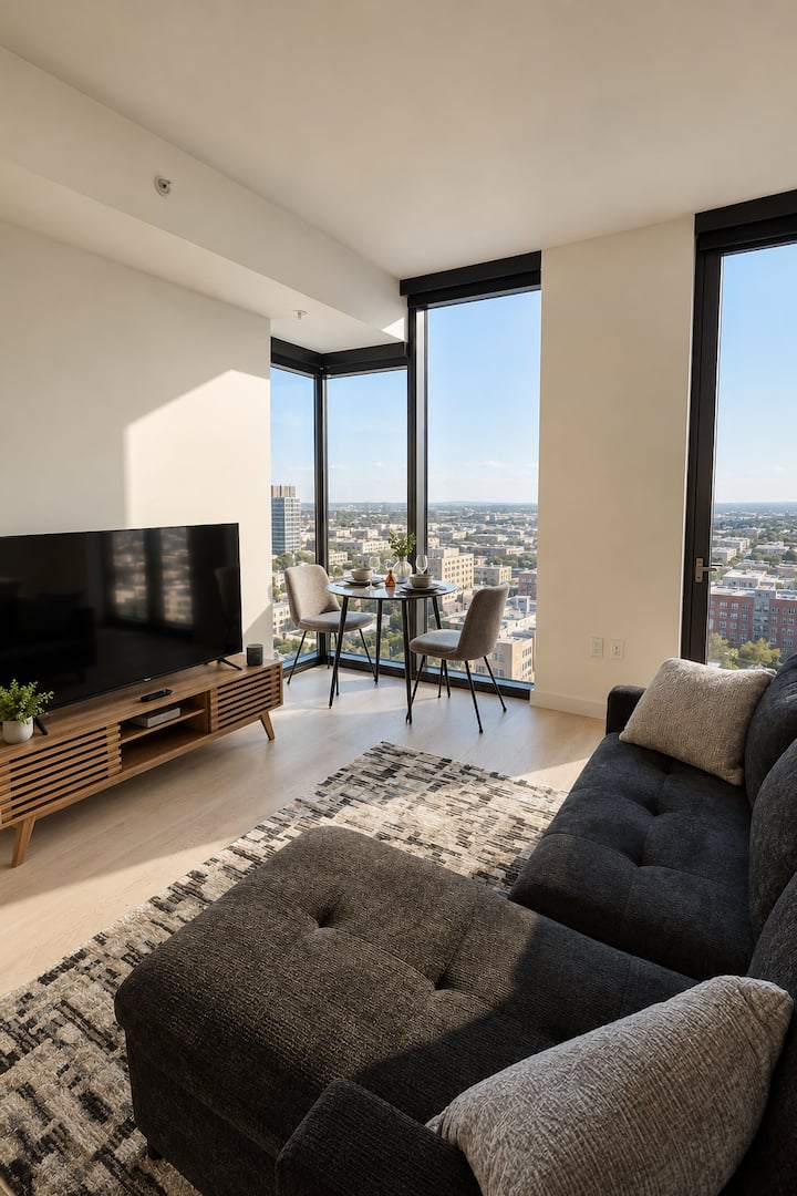 Sky Luxury Dtla View W/free Parking - Downtown - Los Angeles