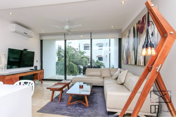 Steps 2 The Beach · Roof Full Ocean View · 2br2br - Playa del Carmen