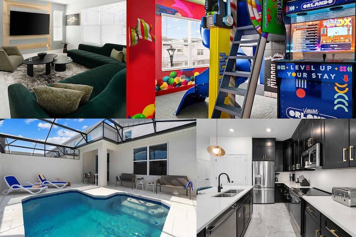 Villa Laguna | Pvt Pool, Candy Theme Br Near Parks - Orlando, FL