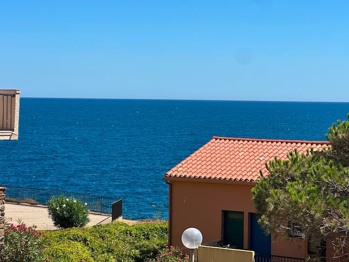 Charmant T2 Vue Mer Avec Parking Privé - Banyuls-sur-Mer
