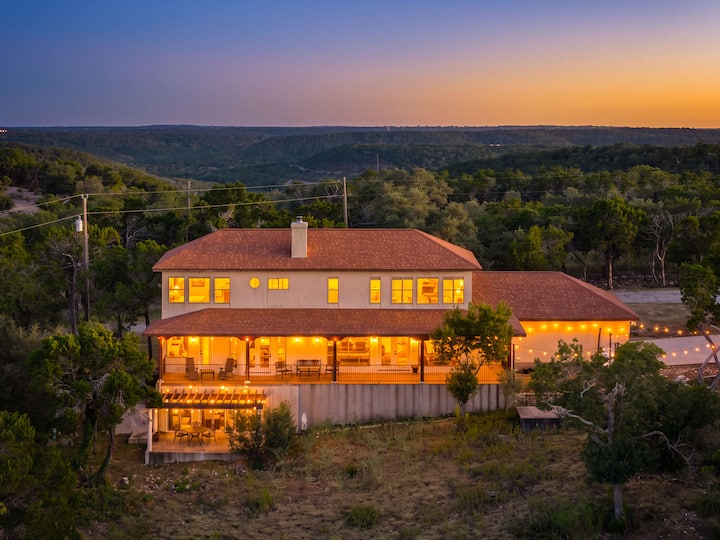 The Point Cltx-53 Acre Esate -Pool/hottub/lakeview - Canyon Lake, TX