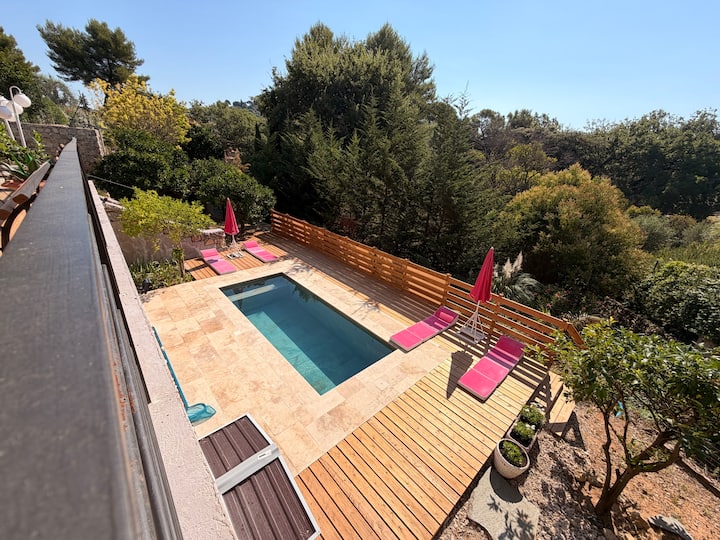 Villa Piscine 2 Ch + Suite Atypique Indépendante - Mougins