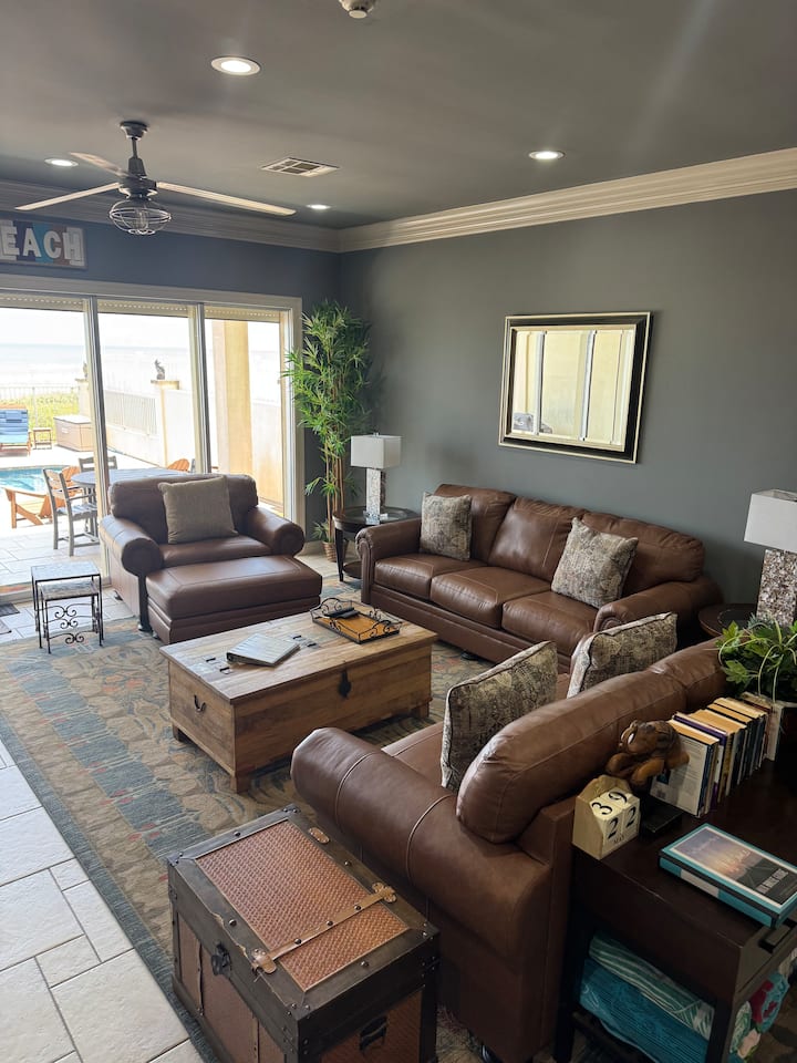 Oceanfront 4br/4b  On Beach/pool/private Boardwalk - South Padre Island
