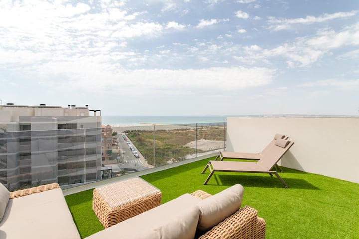 Rooftop Terrace | 150 M Sea | Pool | 20min Airport - Santa Pola
