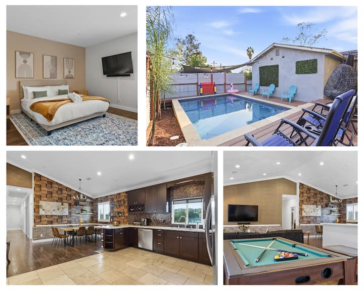 Large 3 Br Oasis W Pool And Games! - エルカホン, CA