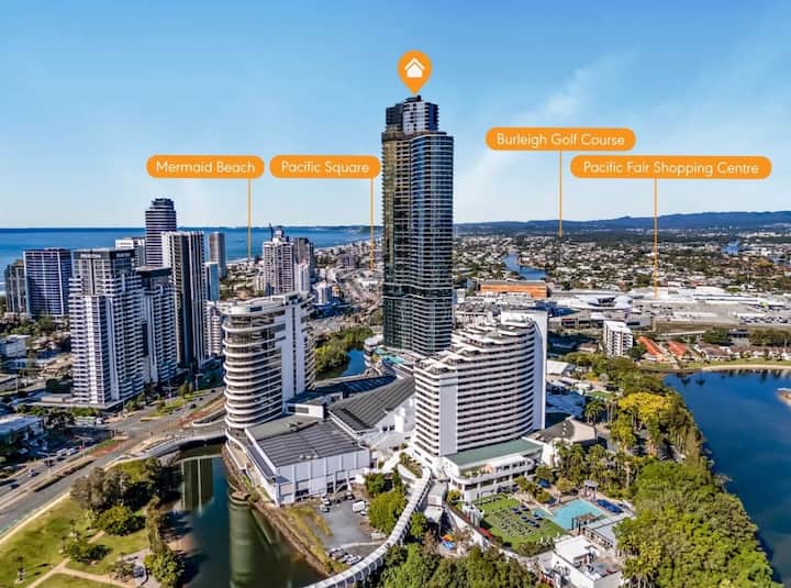 56f Ocean View | Star Casino & Pacific Fair Shops - Broadbeach