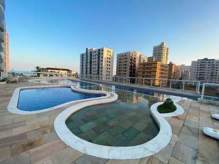 Apartamento A 80 Metros Da Praia Com Vista Mar - Praia Grande