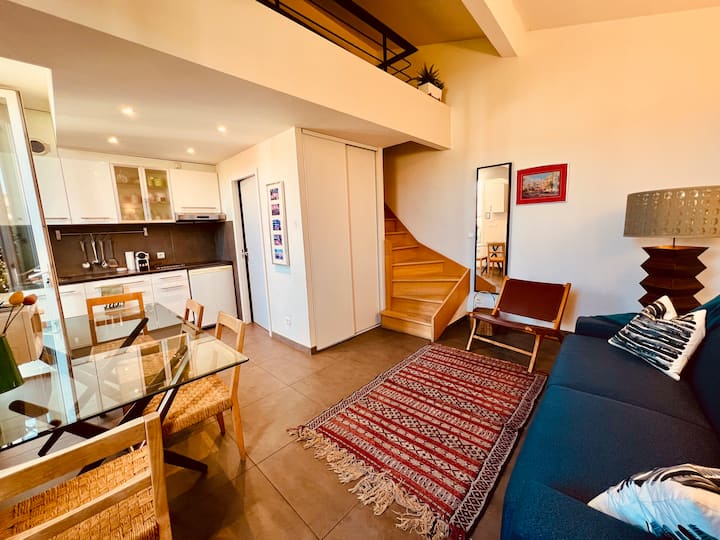 Spacieux Duplex,centre à 10mn Palais Des Festival - ibis Cannes Centre