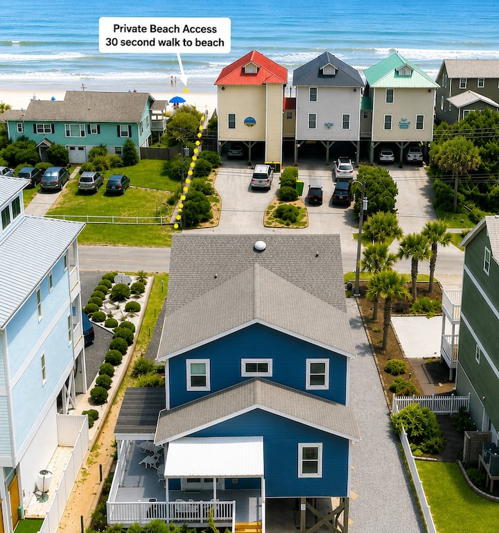 Turtley Relaxed | Steps To Beach | Sleeps 14 - Surf City, NC