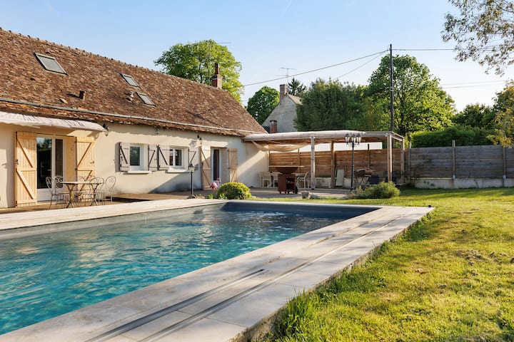 Longère Pierre De Ronsard Piscine - Chaumont-sur-Loire