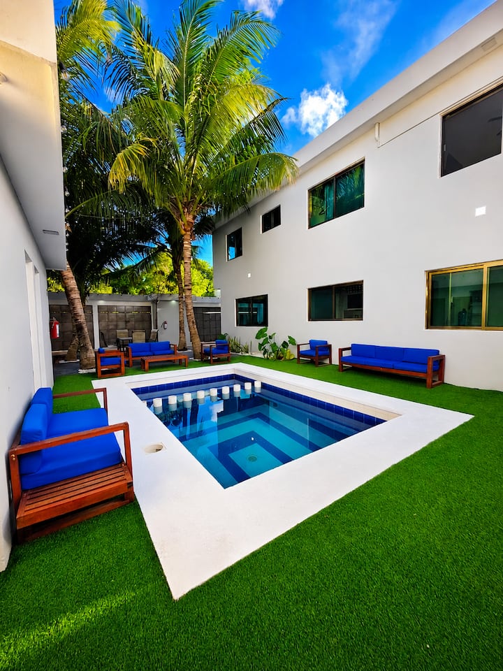 Villa Para Grupos Alberca/privada 18+ Huespedes - Cancún