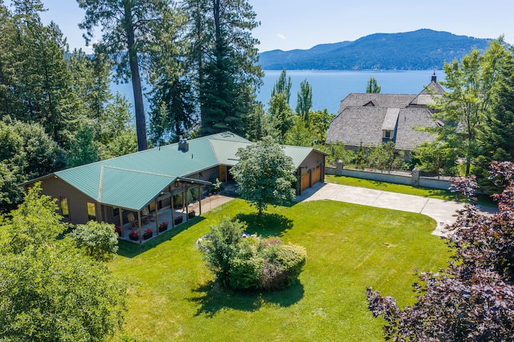 Waterfront, Dock, Lodge Home, Hot Tub, Teepee, Ski - Sandpoint, ID