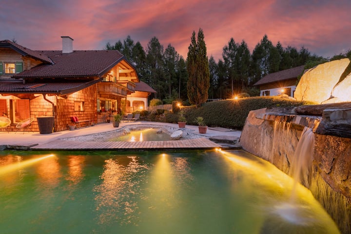 Luxury Chalet With Swimming Pond / Nature Escape - Mettmach