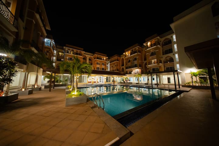 Casa Luna|1bhk | Pool, Gym & Forest Views | Siolim - Goa