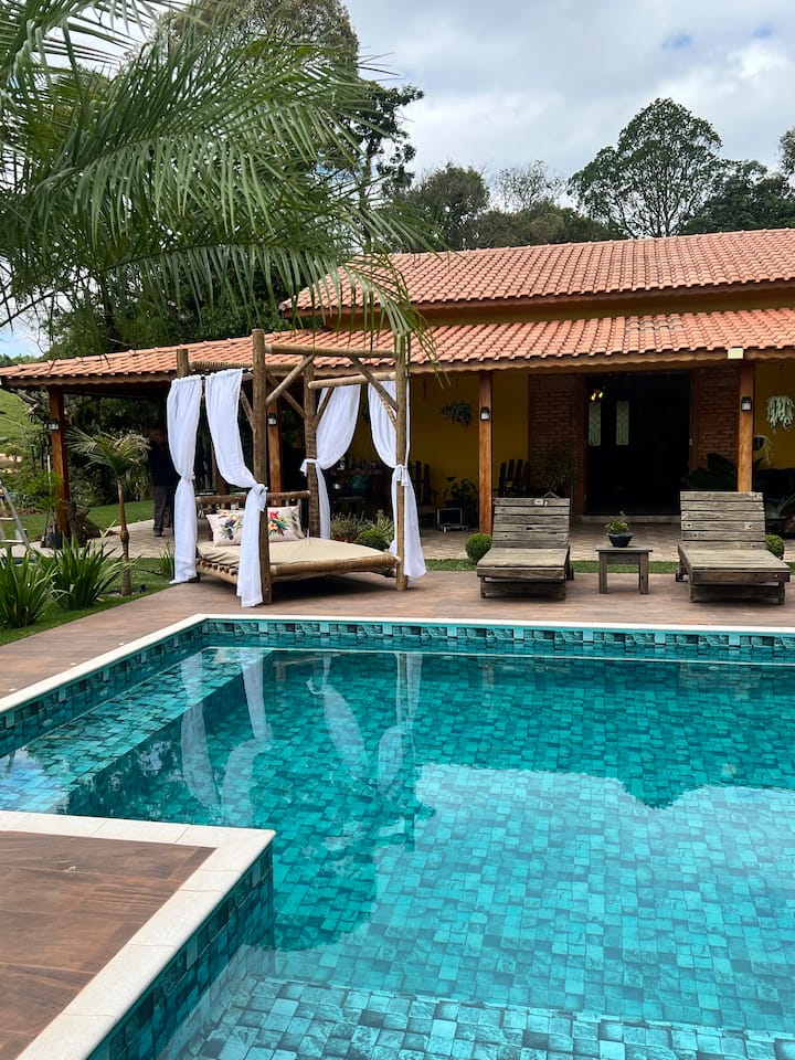 Refúgio Com Piscina, Lago E Espaço Gourmet - Ibiúna