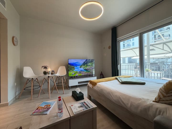Yas Island Studio | 1-min Walk To Pool & Parking - Abu Dzabi