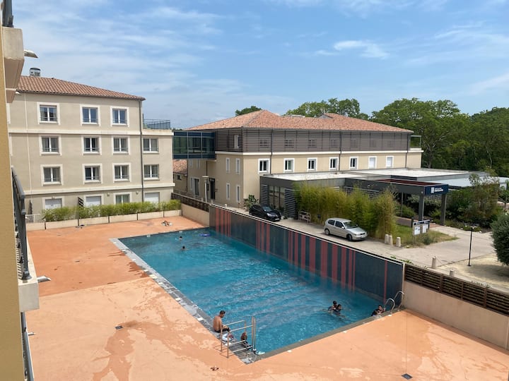 Studio Vue Piscine Proche Plage - Juvignac