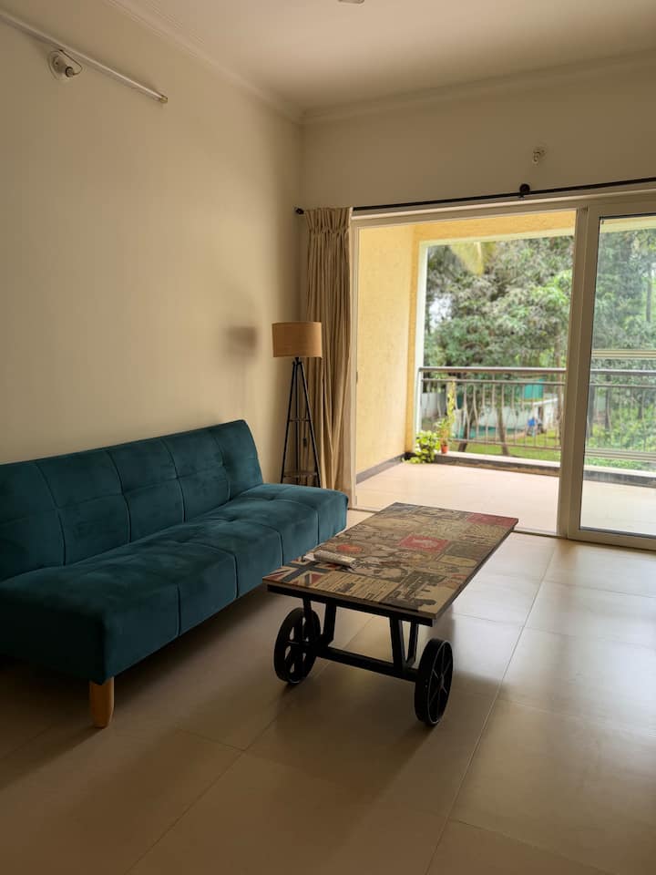 Cozy 1bhk With 2 Balcony In Siolim - Goa