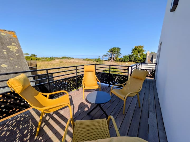 Plage & Gr34 à 50 M, Jardin Clos, Maison Familiale - Roscoff