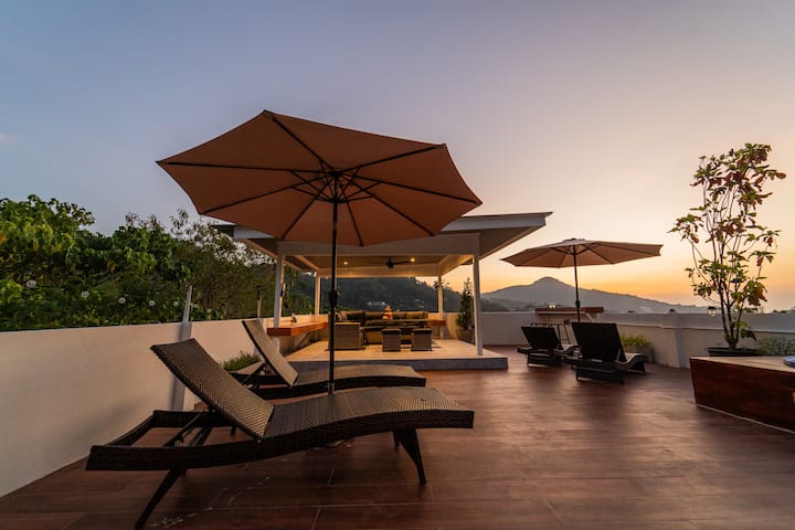 3br Hillside Pool Villa | Rooftop Seaviews - Patong Beach