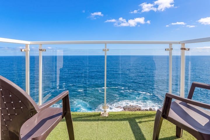 2br La Furnia Home - Balcony & Natural Pool - Gáldar