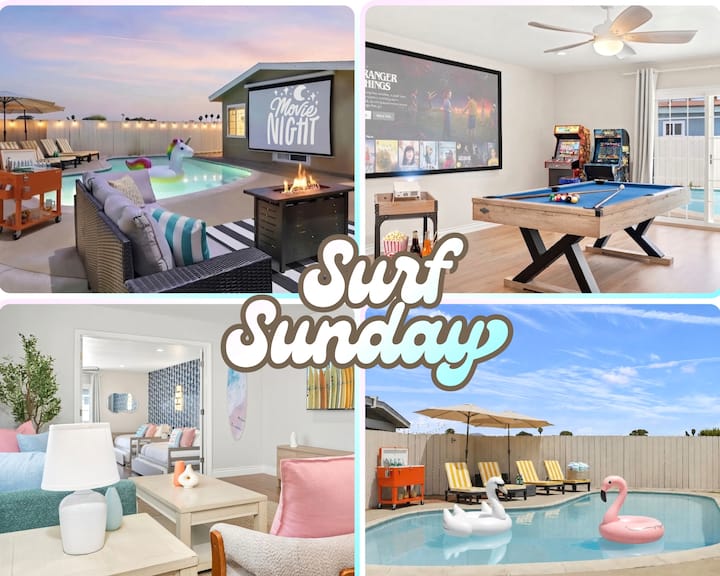 Great Location Bbq & Outdoor Movie Hottub Pool - San Diego, CA