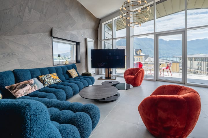 Penthouse Annecy74 - Vue Panoramique Sur Le Lac - Lake Annecy