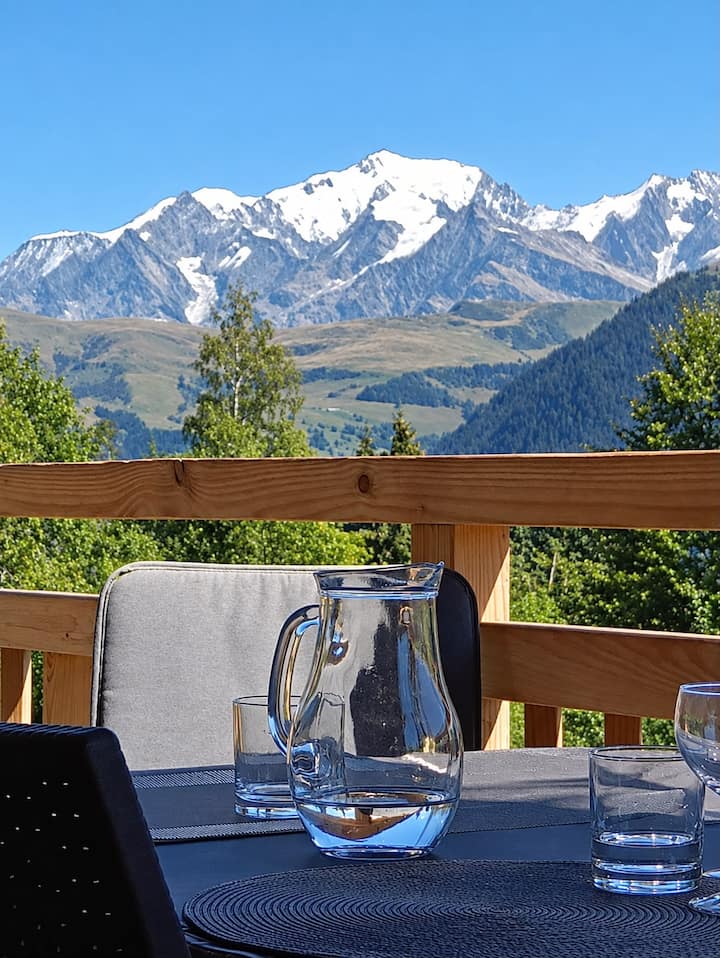Chalet Avec Vue Exceptionnelle Sur Le Mont Blanc - Notre-Dame-de-Bellecombe