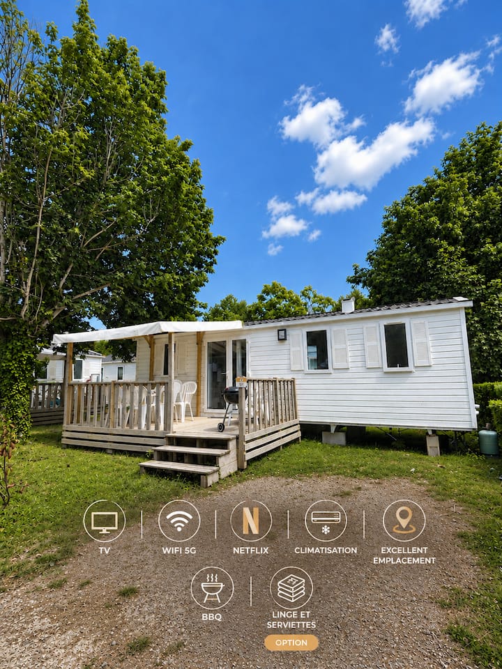 Super Mobile-home 5 Pers Tv Wifi 5g Camping Homair - Anet