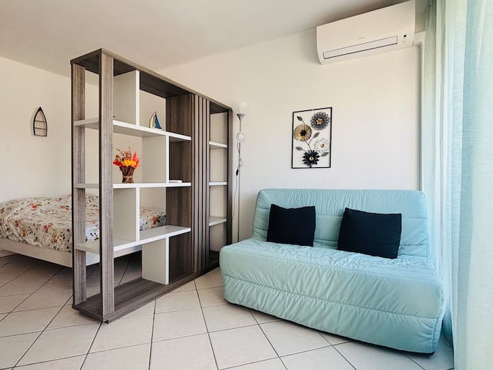 Studio 3 Pers - Plage à Pied, Piscine & Clim - Le Grau-du-Roi