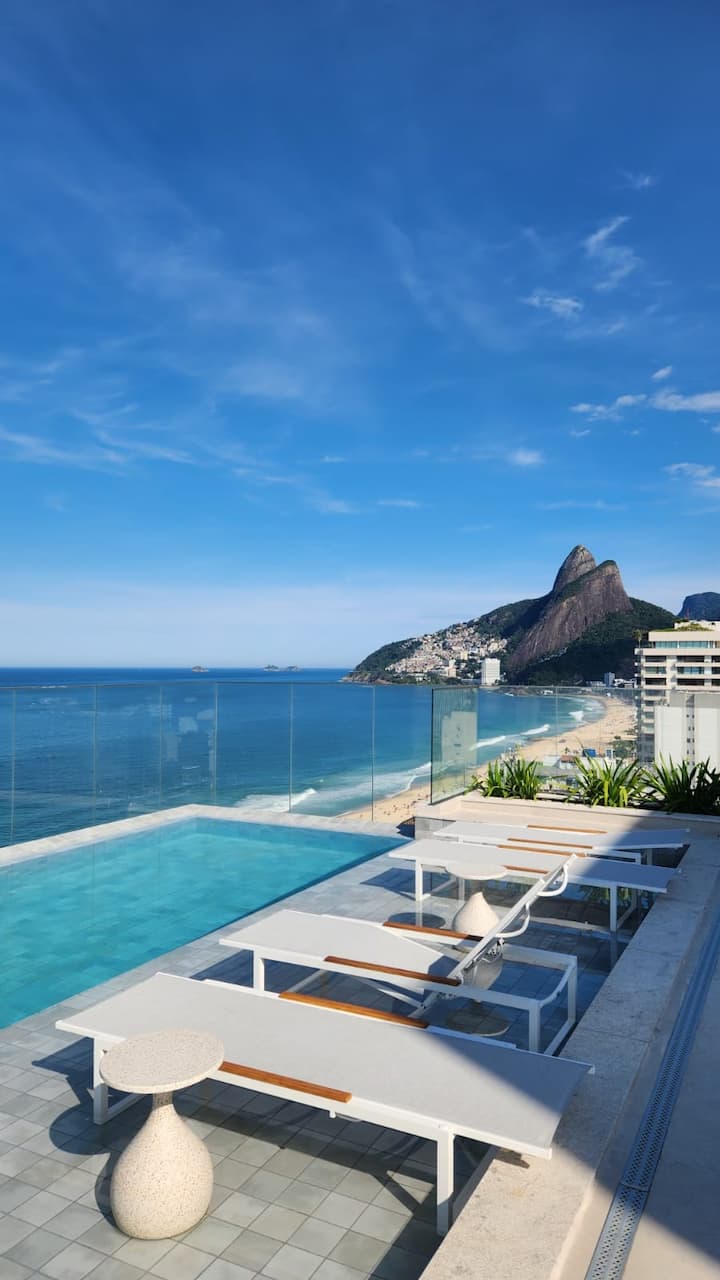 Ipa: Rio Aos Seus Pés. Rooftop + Vista Mar. - イパネマ