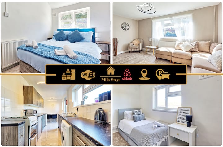 3 Bed - Sleeps 5 - Wi-fi - Parking - 첼름스퍼드