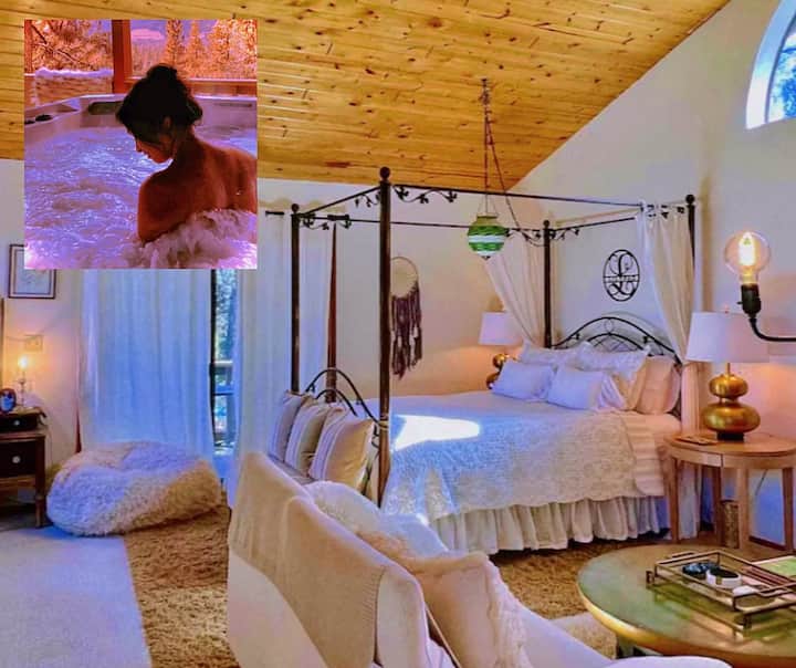 Lilypad Romantic Mountain Retreat 1br/bath Spa Tub - Pine Mountain Club, California