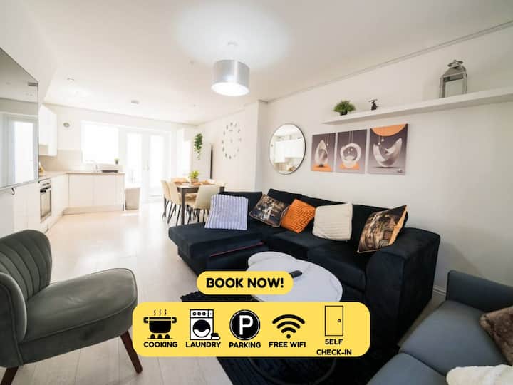 Premium 3-bed Cardiff City| Sleeps 9 |Free Parking - Cardiff