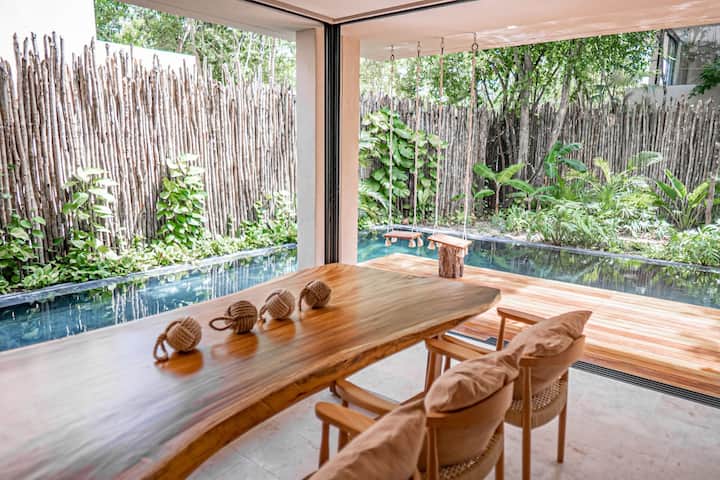 Renovated 2br Villa In Aldea Zama | Private Pool - Paradise Beach