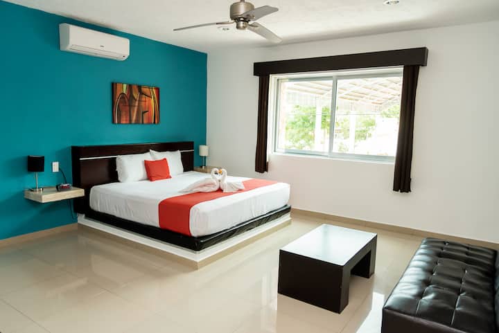 King Size | Ubicación Céntrica + Alberca - Playa del Carmen
