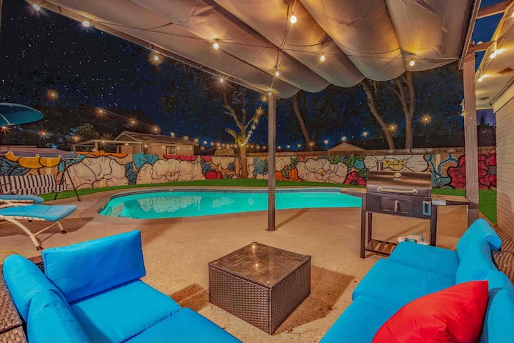 Relaxing Urban Retreat*4brs*7 Beds*2tvs*pool*hobby - Edgebrook - Houston