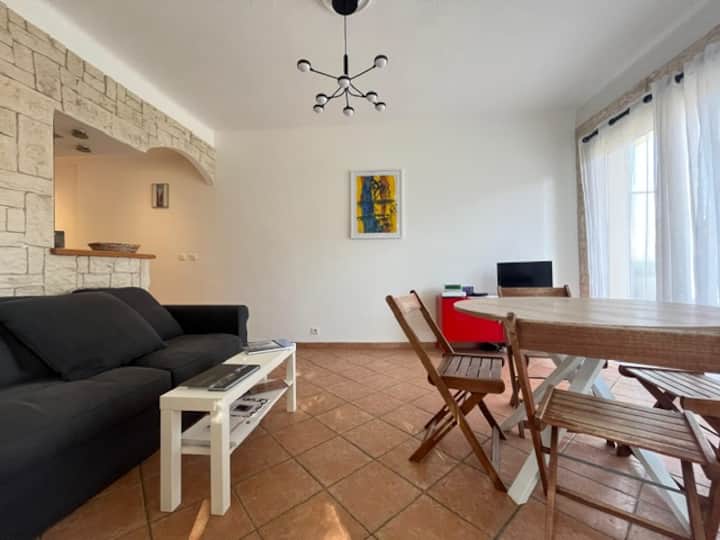 Juan-les-pins & Terrasse  Plage à 6 Min - Antibes