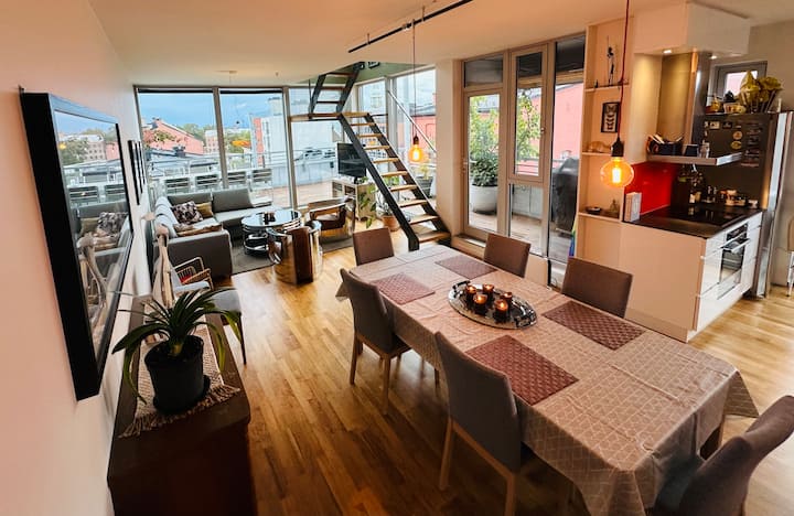 Spacious And Bright Apartment With Sunny Terraces - Oslo