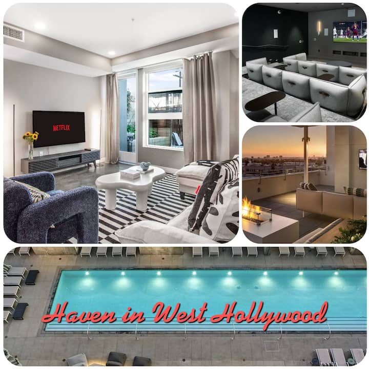 Pool|cinema|parking|pacman|rooftop|fireplace - 웨스트할리우드